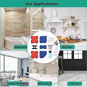 Yoki Peony Professional Silicone Caulking Tool Kit, Reusable Silicone Profiling Kit with Sealant Finishing Tools and Caulk Removal Tools - Caulk Scraper Tool