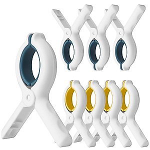 Towel Clips for Beach Chairs,Beach Towel Clips,Towel Clips for Chairs Large Diameter (8 Pack)