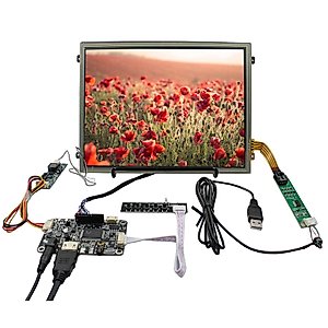 VSDISPLAY 10.4" 10.4 Inch 1024x768 IPS LCD Screen VS104T-003A with Touch Panel VS104TP-A1 & HD-MI Audio LCD Controller Board