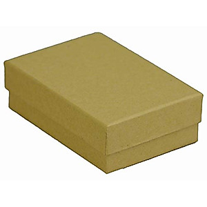 JPB Kraft Cotton Filled Jewelry Box #32 (Case of 100) 3.125 inches x 2.125 inches