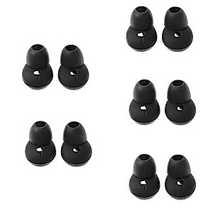 Earpads Ear Buds Ear Gel for Samsung Gear Circle SM-R130 Earphones,BLUEWALL Ear Cover Eartips for Samsung Gear Circle Wireless Headphones, Durable Soft Gel Design,4 Pair, Black