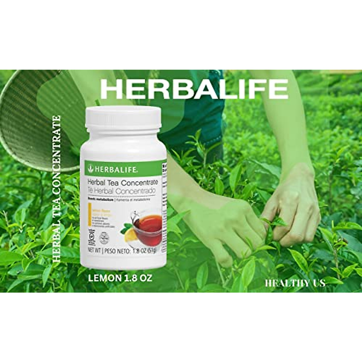 Herbalife TEAPACK Herbal Tea Concentrate: Lemon Flavor 30 Packets (1.7g), Boosts Metabolism, On The Go, Natural Flavor, No Artificial Sweeteners, Gluten-Free
