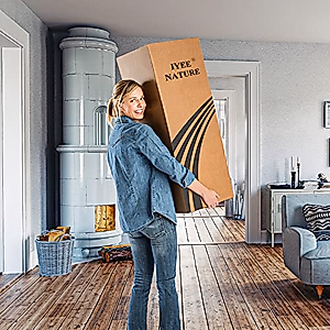 IYEE NATURE Queen Size Mattress, 10 Inch Cooling-Gel Memory Foam Mattress Bed in a Box, Supportive & Pressure Relief with Breathable Soft Fabric Cover, Medium Firm Feel,Black