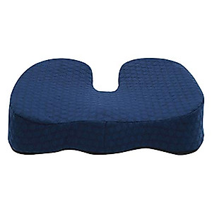 HHWKSJ Memory Foam Seat Cushion - Sciatica, Lower Back Support and Pain Relief - Fits Most Office, Desk, Computer Chairs and Car Seats