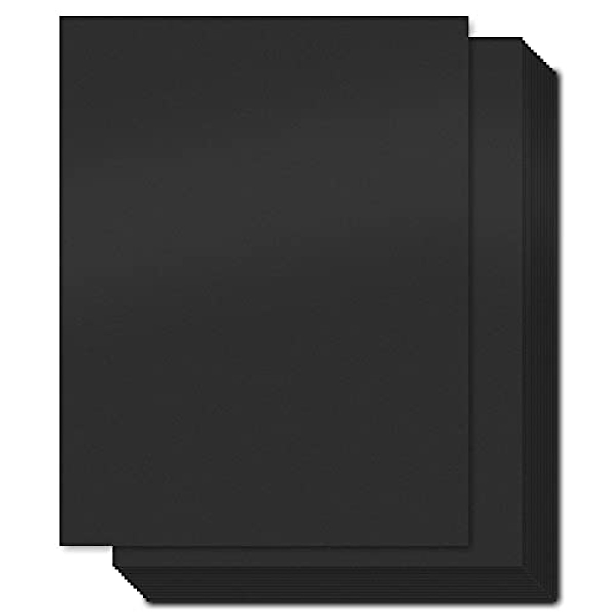 Black Colored Cardstock Thick Paper 100 Sheets, Ohuhu 8.5" x 11" Heavyweight 80lb Card Stock for Crafts and DIY Cards Making