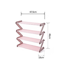 bahilok Simple shoe rack assembly Z-type household dormitory (coffee)