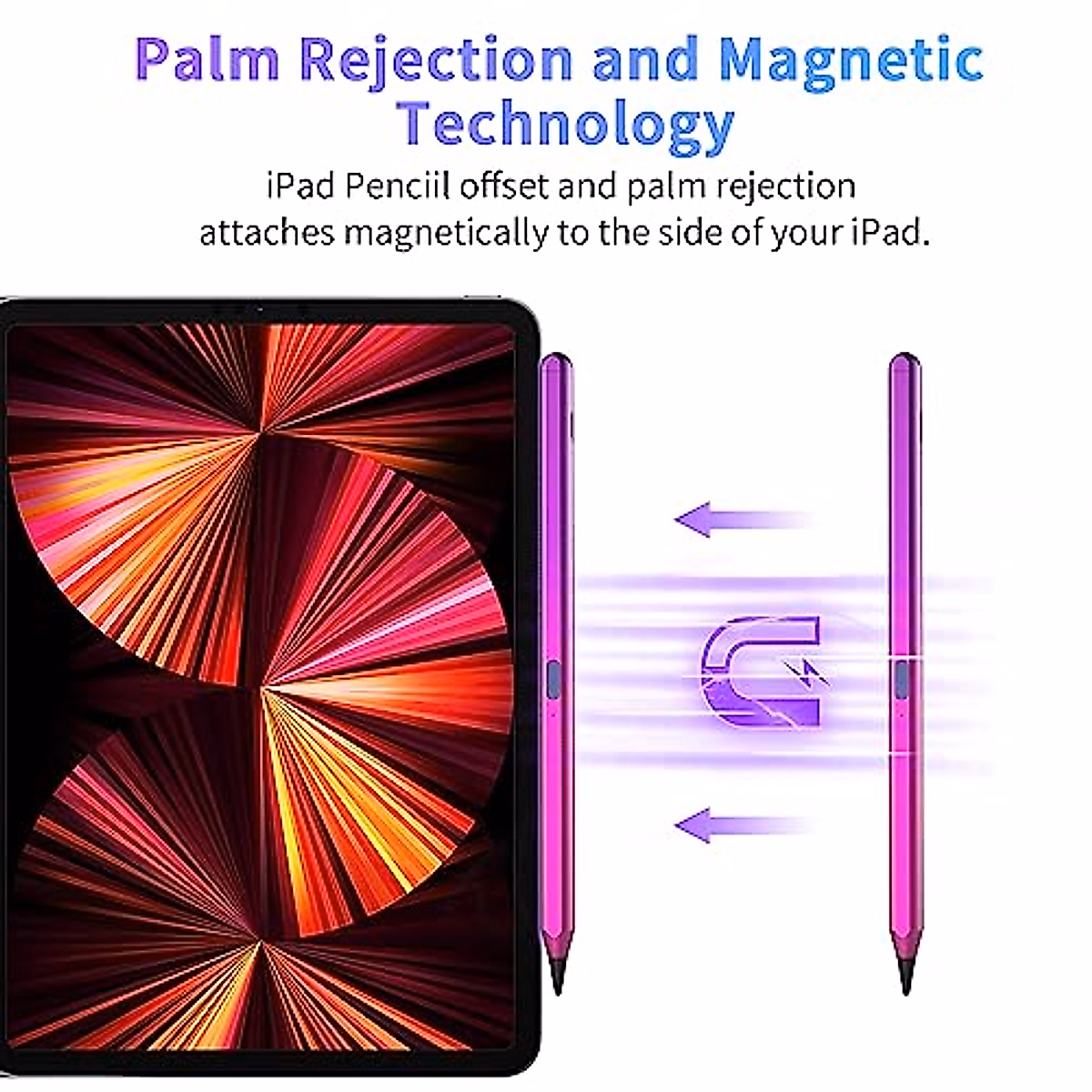 Stylus Pencil for Apple iPad 9th Generation, iPad Pro 2021 12.9/11 inch, iPad Pro 4th &3rd Generation, iPad 8th &7th &6th, iPad Air 4/3 &Mini 6/5 Compatible Apple iPads 2018-2021 [Tilt Creative]