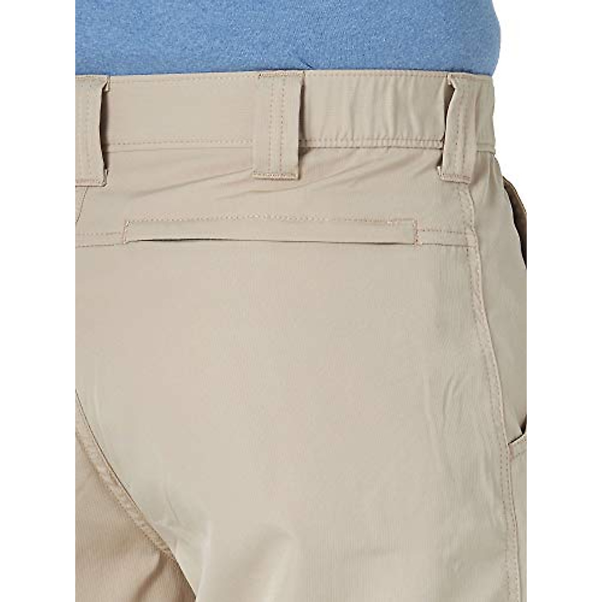 Wrangler Authentics Men's Performance Side Elastic Utility Short, Desert Sand, 38