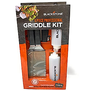 Blackstone Authentic Griddle Professional Starter Bundle: Griddle Kit, Breakfast Kit, Seasoning & Conditioner, and Grease Cup Liners