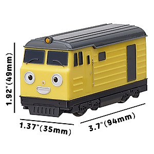 Pull Back Car Train Toy - Titipo and Friends 3 Vehicles Set Christmas Birthday Gifts for Kids and Toddlers Boys and Girls 3 Years and Up (No. 2 Loco, Eric, Xingxing)