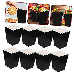 BESTonZON 50pcs Popcorn Boxes Popcorn Popcorn Box Candy Gift Box Disposable Food Containers Cookie Gift Boxes Popcorn Buckets for Theater Popcorn Treat Boxes Movie Night Snack Trays Mini