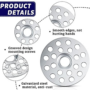 1 Inch Plaster Washers Metal Washers for Screws Plaster Repair Rings Plaster Buttons Profile Washer Flat Washers for Wall Ceiling Drywall Plaster Repair