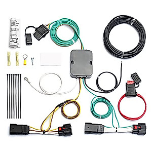 4 Pin Trailer Wiring Harness Kit 56407 Compatible with Jeep Wrangler JL 2018-2022&Jeep Gladiator 2020-2022, Vehicle-Side Custom Trailer Towing Wire Harness with Upgraded Circuit Protected HD ModuLite