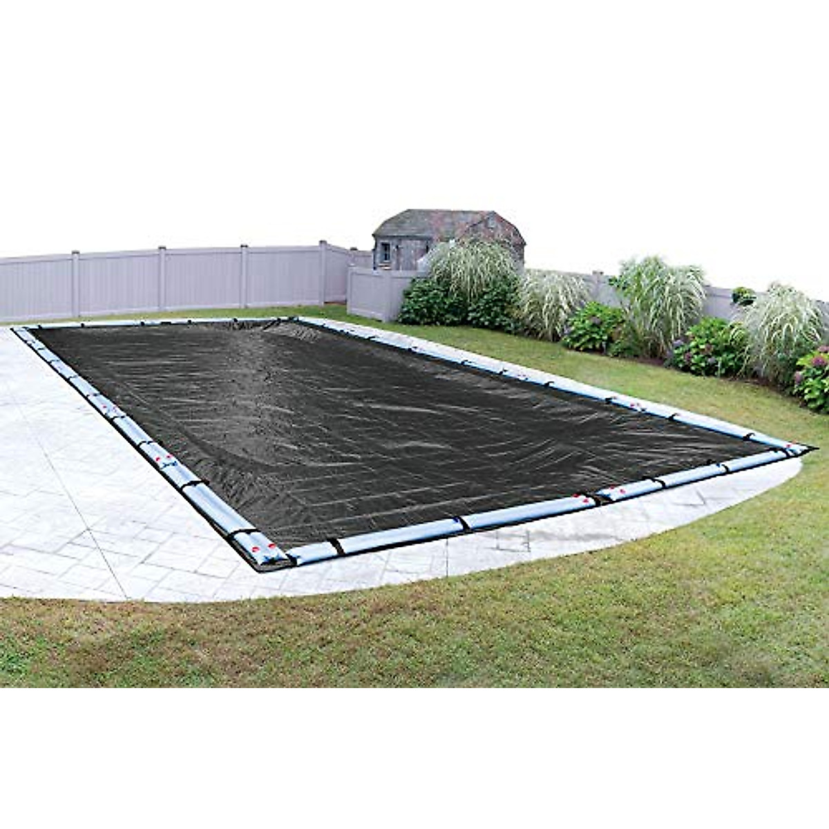 Pool Mate 402045R-PM Mesh Winter In-Ground Pool Cover, 20 x 45-ft, 3. Gray/Black