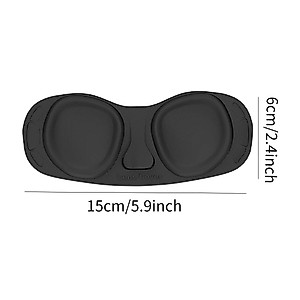 VR Lens Protect Cover, Protect Cover for Oculus Quest VR Lens Dust Cover, Washable, Collision-Proof Cap Sleeve, Black