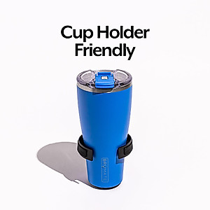 BrüMate Nav XL 32oz 100% Leak Proof Insulated Travel Tumbler with Magnetic BevLock™ Lid - Double Wall Cup-Holder Friendly Stainless Steel Mug (Gold Leopard)