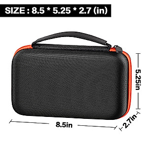 Case Compatible with Klein ET310 Tool AC Circuit Breaker Finder 80041 Outlet Repair Tool Kit RT250 Integrated GFCI Receptacle Tester and Accessories Electrical Tools Bag Storage Organizer(Black)