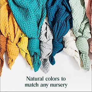 Simka Rose Waffle Baby Blanket Cotton Soft Breathable Swaddle Blanket for Baby Nursery, Stroller & Crib Blanket - Baby Receiving Blankets for Boys & Girls Gender Neutral Toddler Blanket