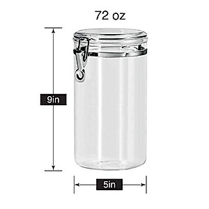 Oggi Food Storage Container, 72-Ounce, Clear
