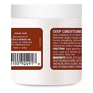 Simply Shea Deep Conditioner & Co-wash with Organic Shea Butter (Paraben-free) 6oz