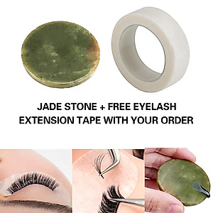 19pcs False Eyelashes Extension Practice Exercise Set, Professional Flat Mannequin Head Lip Makeup Eyelash Grafting Training Tool Kit for Makeup Practice Eye Lashes Graft White-with Glue