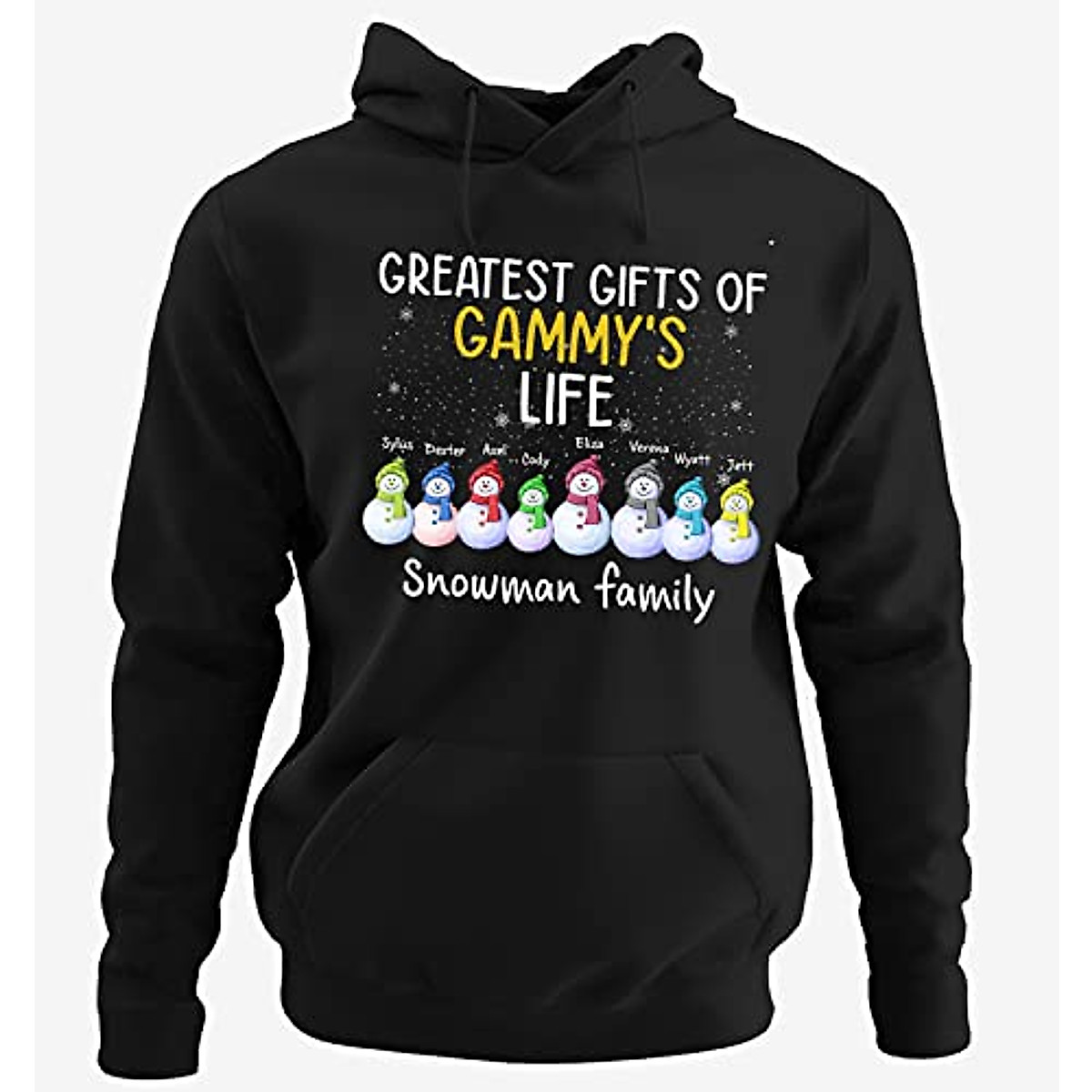 Greatest Gifts of Nana & Papa's Life Personalized Shirt, for Grandparents, Custom Grandkids Name Shirt, Snowman Family Christmas Shirt, Snowman Nana Sweatshirt, Hoodie