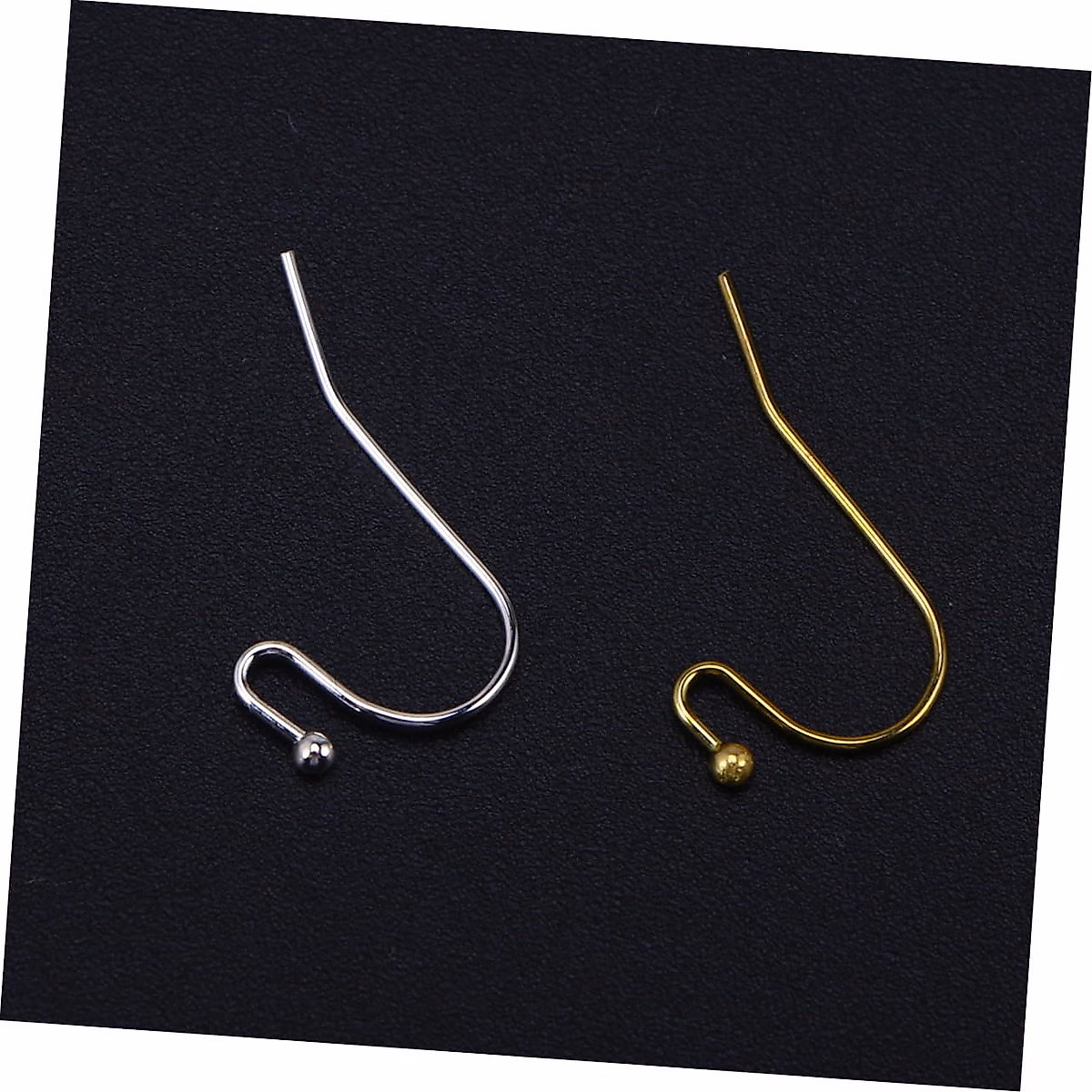VILLCASE 400 pcs DIY Earrings Hook end Ear Wires Earring Hooks Fish Hook Earrings Earring Jewelry Findings Hook Earring Wires Hanging Hook Tool Hooks an Fittings peg Hooks Head