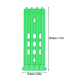 Pigeons Bands Rack Frame, Pigeons Leg Rings Holder 3Pcs Save Space 4 Column for Pigeons Farm Green