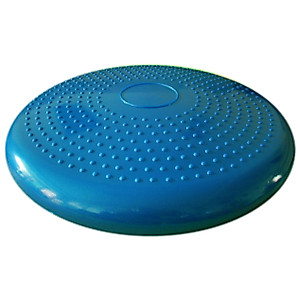 AppleRound Air Stability Wobble Cushion, Blue, 34cm/13.5in Diameter, Balance Disc, Pump Included