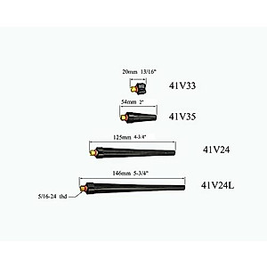 RIVERWELD TIG Back Caps Long Medium Short 41V24 41V35 41V33 Fit SR PDA DB WP 9 20 25 TIG Welding Torch 10pcs
