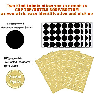 36 Pack Spice Jars with Label, 4 Oz Glass Clear Seasoning Jars, Square Spice Bottles with Shaker Lids and Airtight Metal Caps, Chalk Marker and Collapsible Funnel