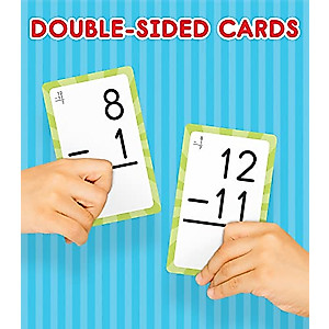 Carson Dellosa 4-Pack Math Flash Cards for Kids Ages 4-8, 211 Addition and Subtraction Flash Cards and Multiplication and Division Flash Cards for Kindergarten, 1st, 2nd, 3rd, 4th, 5th & 6th Grade