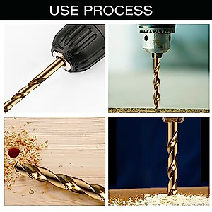 Owl Tools 1/2" Cobalt Drill Bits - 3 Pack - 6" Length - M35 Cobalt Drill Bits with Storage Case - Perfect Drill Bits for Metal, Hardened & Stainless Steel, Cast Iron, and More!