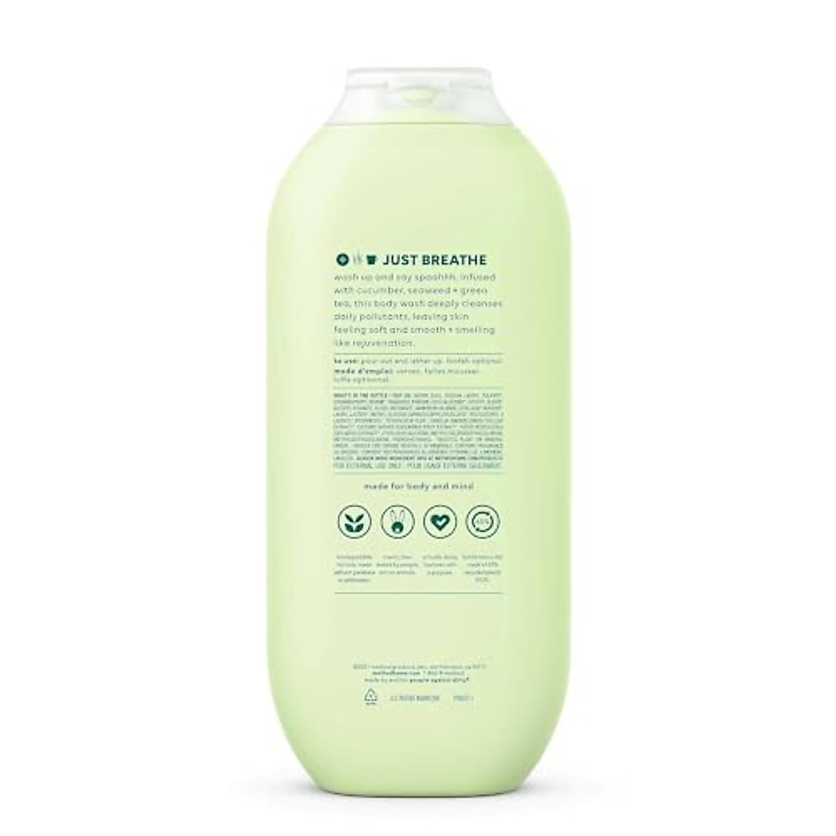 Method Body Wash, Daily Zen, Paraben and Phthalate Free, 18 oz (Pack of 6)