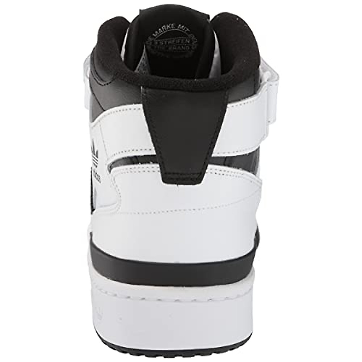adidas Men's Forum Mid Sneaker, White/Black/White, 9