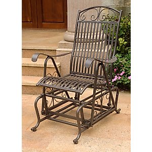 International Caravan Outdoor Single Glider Chair