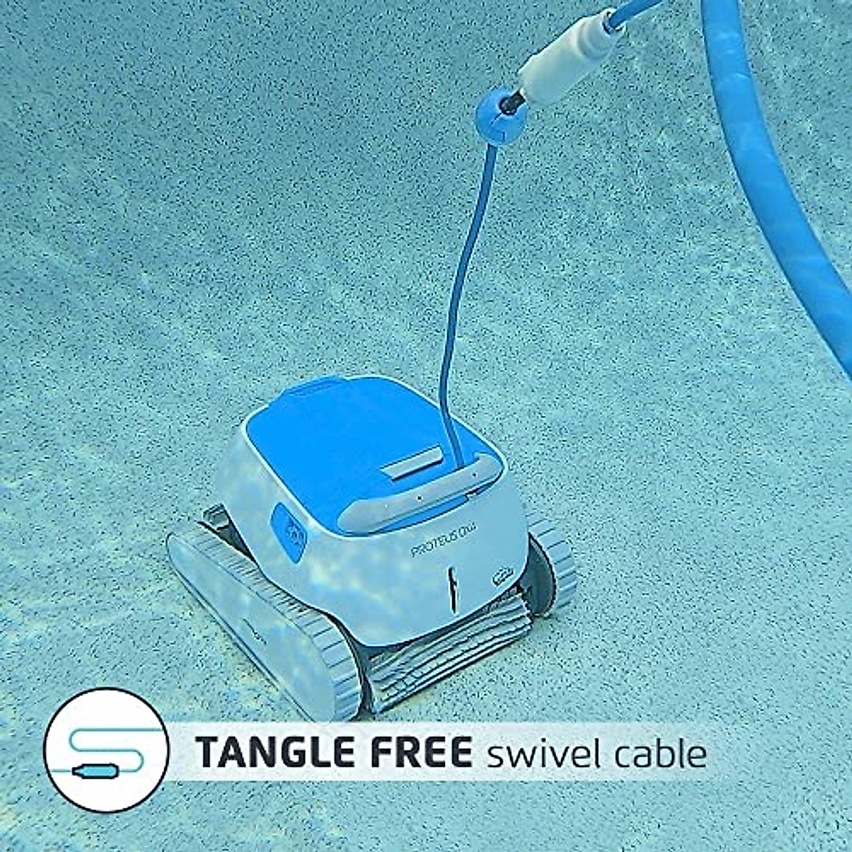 Dolphin Proteus DX4 Automatic Robotic Pool Cleaner with Exceptional Cleaning Power, Ideal for Swimming Pools up to 50 Feet