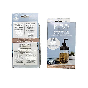 reCAP Mason Jar Pump | Regular Mouth | Made in The USA | Leak-Proof | Freezer-Proof | Black - 2 Pack
