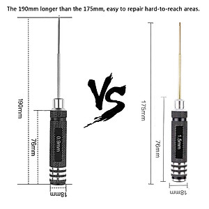 RC Hex Driver Set - 4pcs Hex Allen Screwdriver Kit 1.5mm 2.0mm 2.5mm 3.0mm Key Driver Repair Tools for Rc Car Traxxas Helicopter3