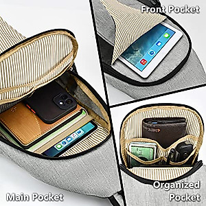 Nicole Miller Sling Bag Lightweight Crossbody Shoulder Backpack with Mesh Side Pockets Travel Hiking Chest Bag Daypack