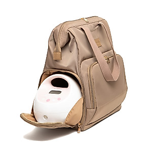 Sarah Wells Norah Breast Pump Backpack (Latte)