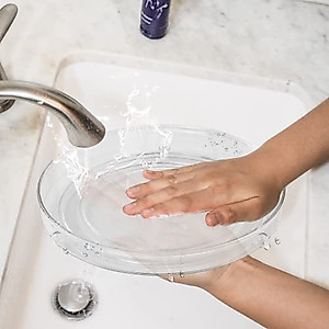 aceyoon 2 Tier Lazy Susan Spice Rack with 4 Removable Bins，9.25'' Clear Turntable Storage Organizer 360° Rotating Acrylic Cabinet Organizer for Kitchen Pantry Bathroom Makeup Organizing Container