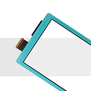 A-MIND Touch Screen Digitizer for Nintendo Switch Lite Only，Front Touch Panel Replacement Parts Repair Set + Tool Repair Kit + Screen Protector (Turquoise)