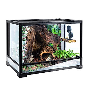 REPTI ZOO Turtle Basking Platform or Reptile Feeding Ledge with Suction Cup, Resin Flat Ramp for Turtle Reptile Chameleon Use