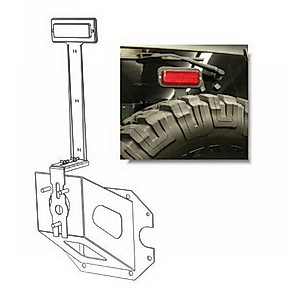 Rampage Universal LED Third Brake Light and Extender | Steel, Black | 86615