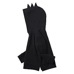 SOBOWO Black Toddler Hoodie Baby Boys Girls Solid Dinosaur Long Sleeve Pullover Sweatshirt Tops with Pocket Tracksuit Outfits (Black, 3-4T)