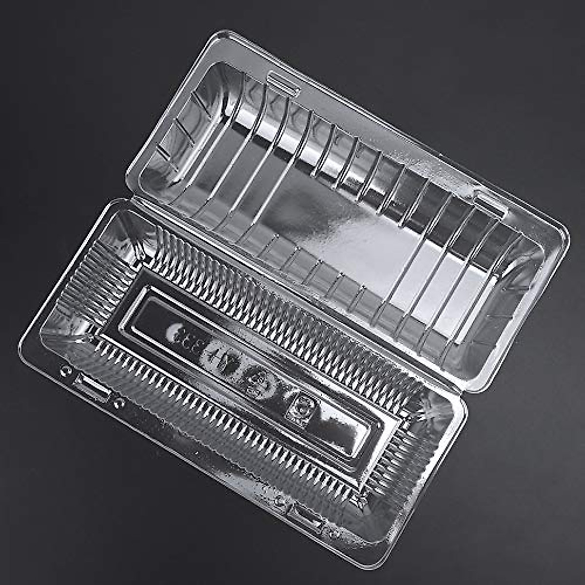 Alinory Storage Box, 25 PCS Plastic Hinged Loaf Container Food Fruit Storage Box(22.5 * 12.7cm)
