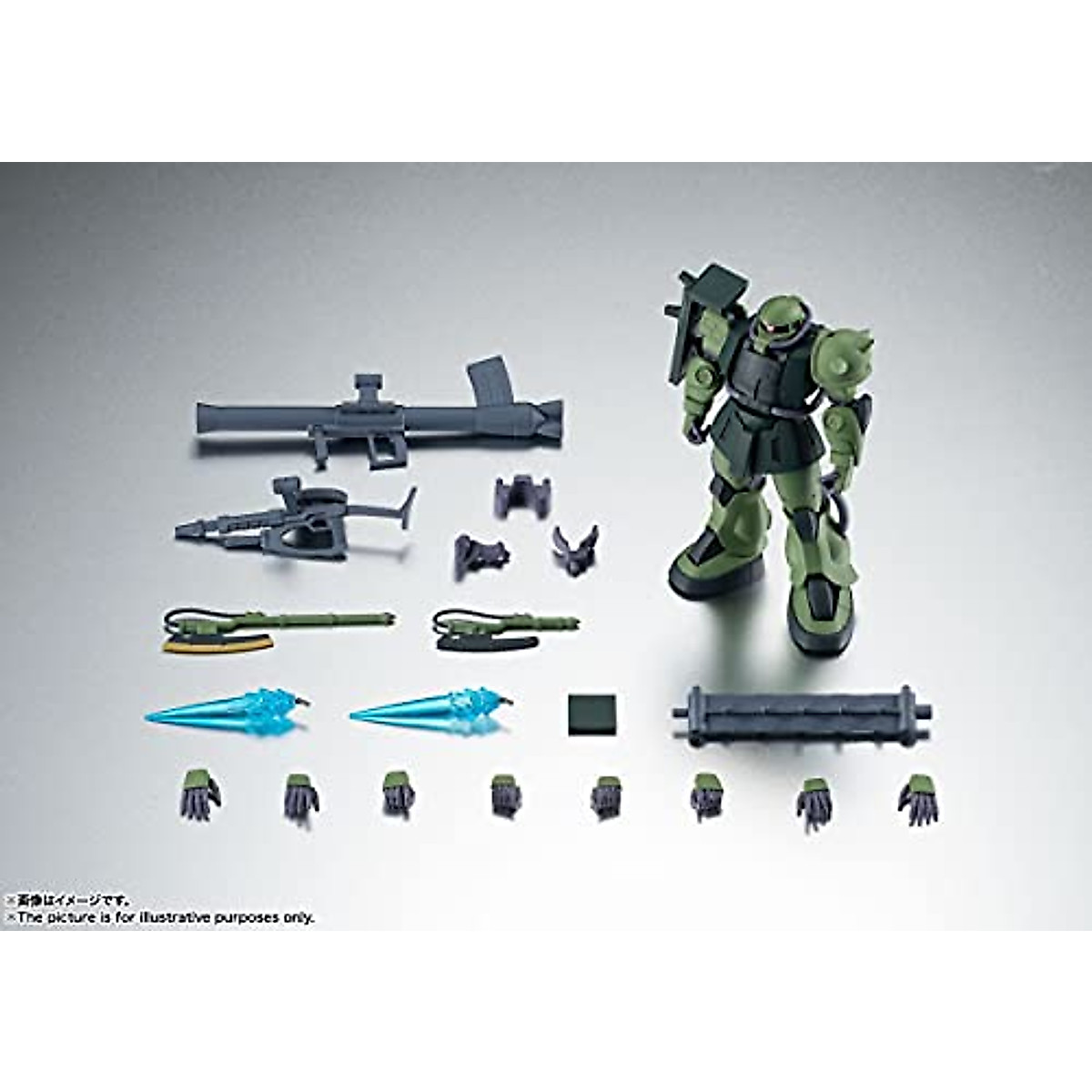 TAMASHII NATIONS - Mobile Suit Gundam The 08th MS Team - MS-06JC ZAKU II Type JC Version A.N.I.M.E., Bandai Spirits The Robot Spirits Collectible