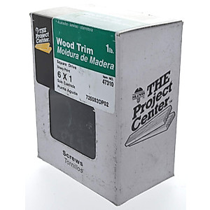 The Hillman Group 47310 6 X 1-Inch Square Drive Trim Screw-Sharp Point, 1-Pound