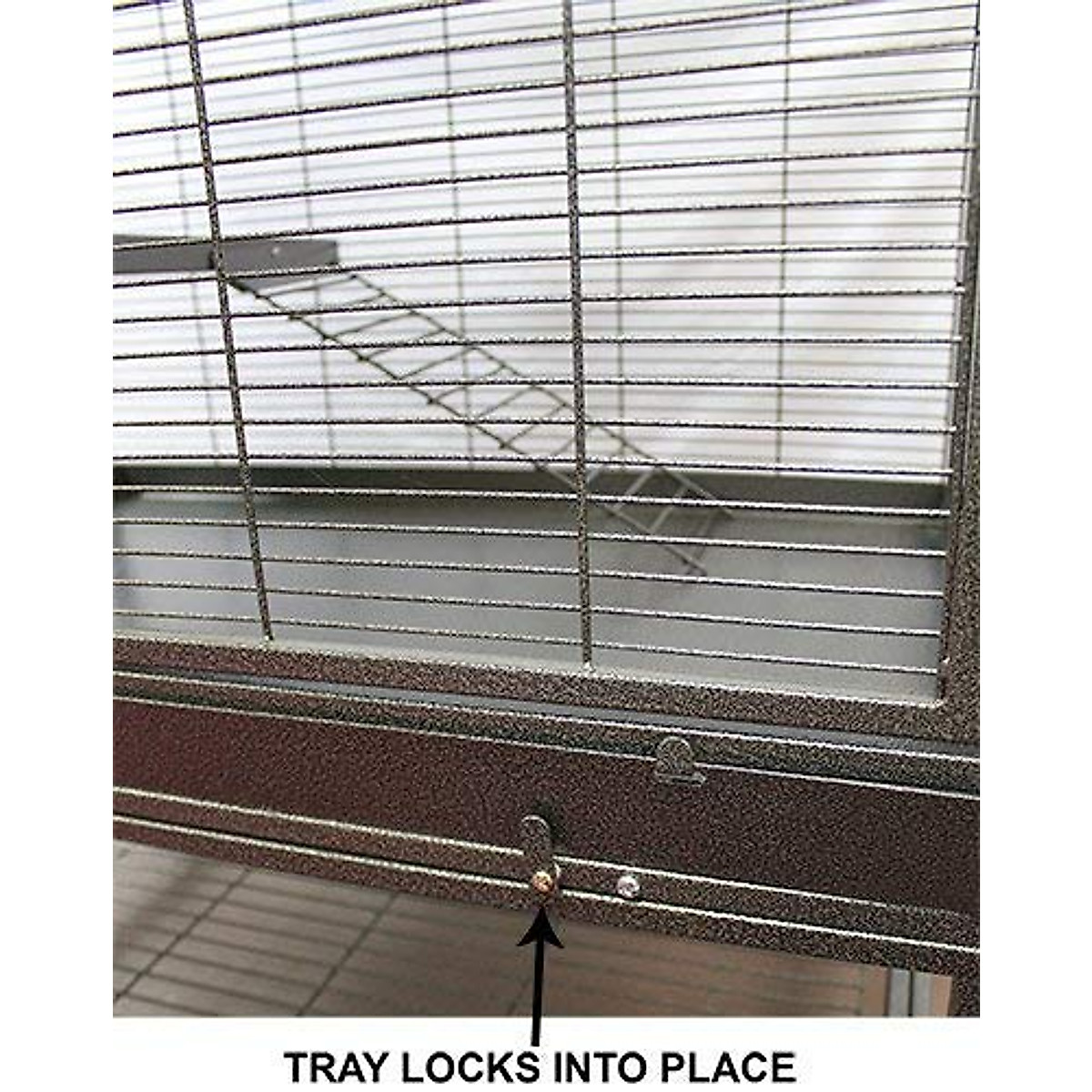 Durable All-Metal Mansion Cage for Chinchillas, Rats, Ferrets, Degus (2-Level)